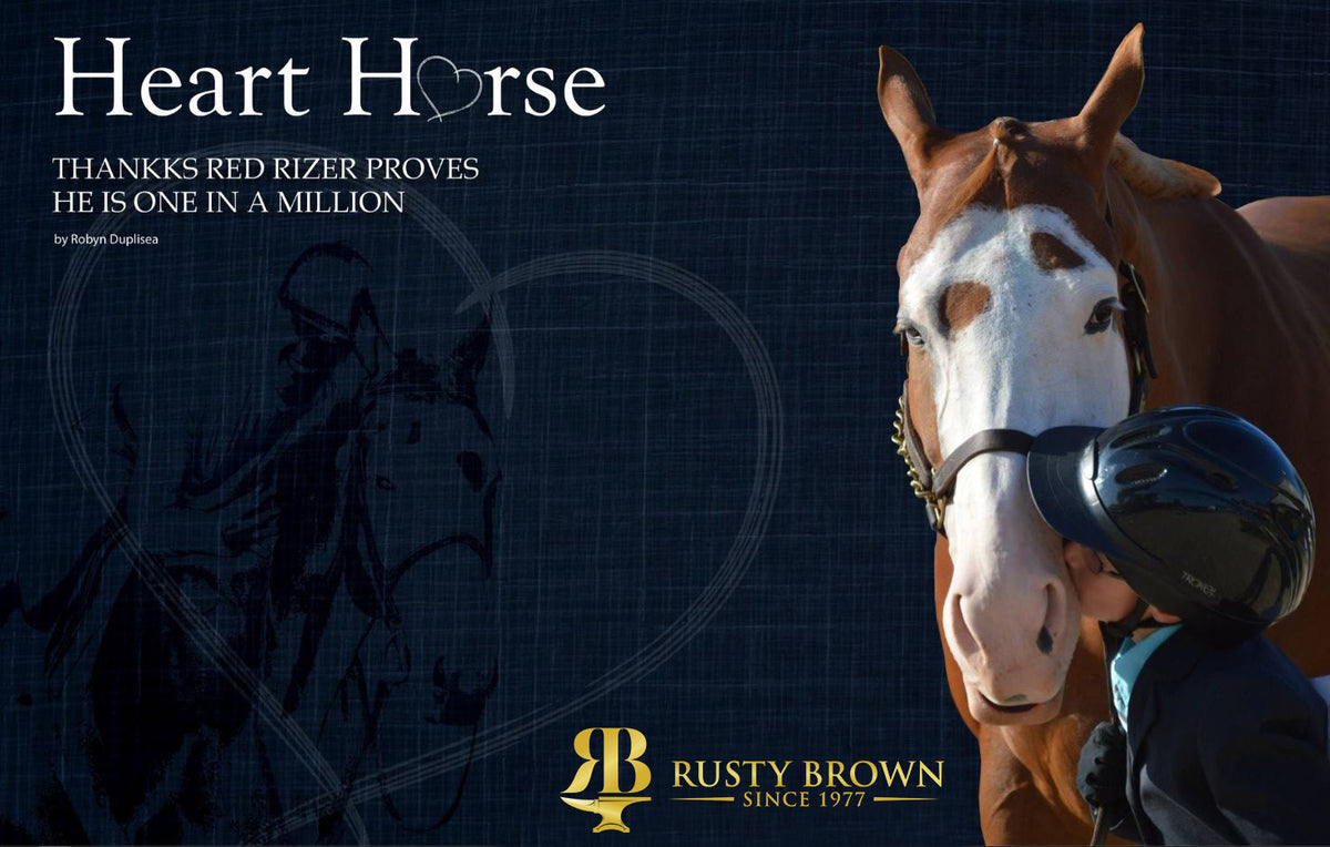 Thankss Red Rizer Wins Rusty Brown Jewelry/Show Horse Today Heart Horse ...